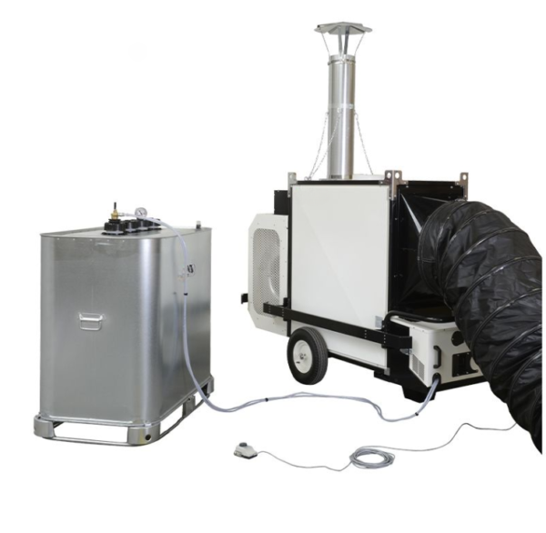 Oil or biofuel forced-air heating (145 to 185 kW) - Polypoles